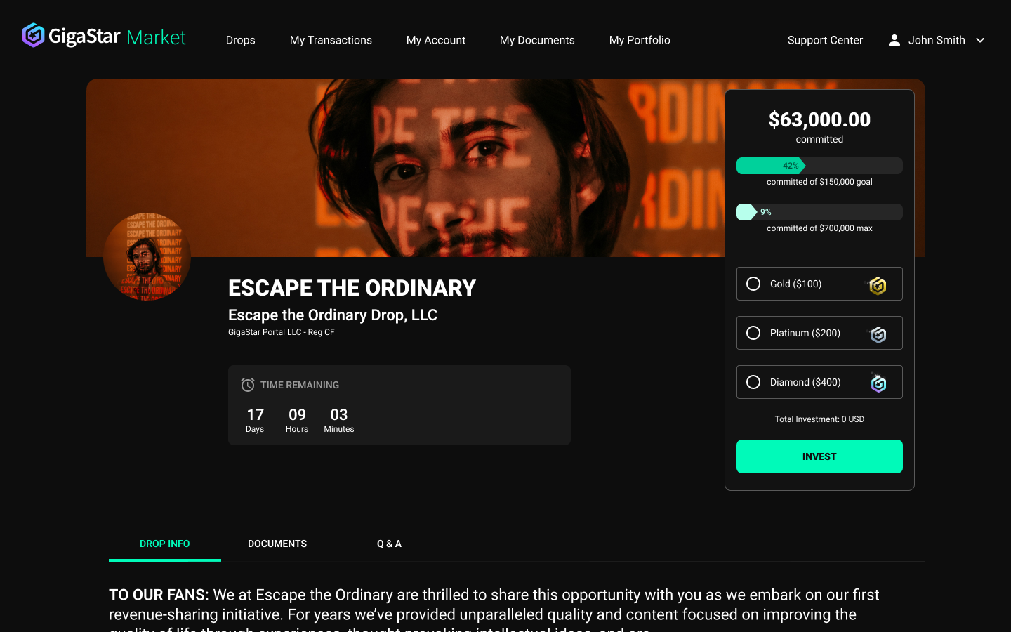 GigaStar for Investors